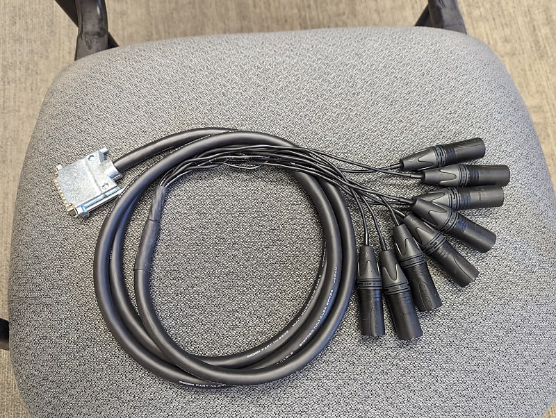 Mogami DB25/Male Gold XLR 8 ch Snake Cable, 6' | Reverb