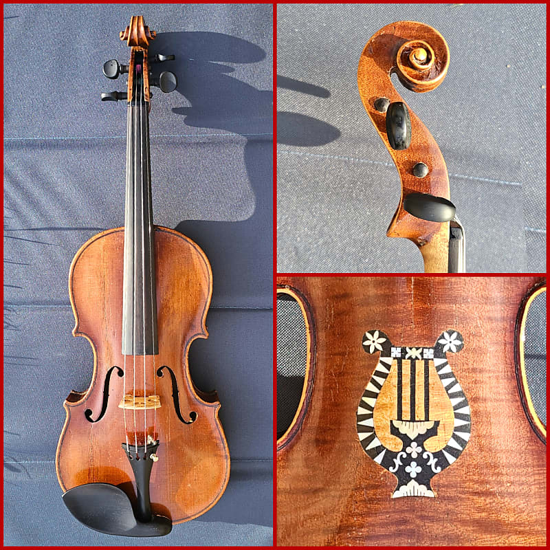 Unlabeled 'Fancy' German Violin Early 1900's | Reverb