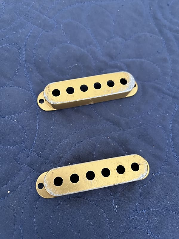 2x Toneguard Strat Gold Pickup Covers | Reverb