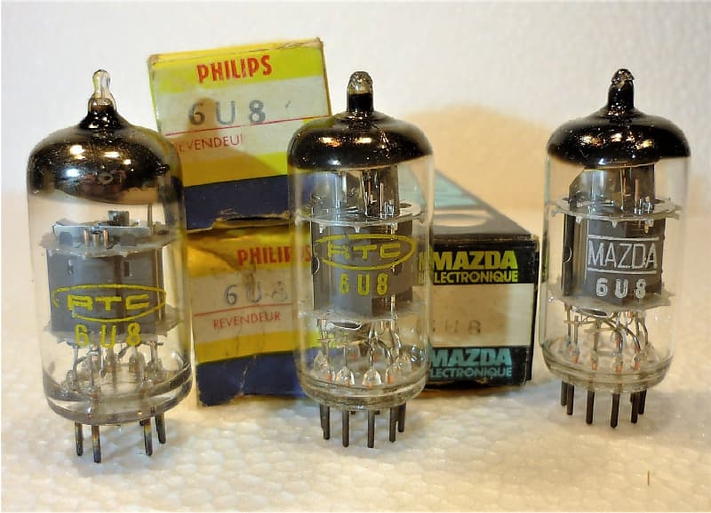 2 x Vintage ECF82 (6U8) Tube, Miniwatt Dario, Philps, Mazda, | Reverb