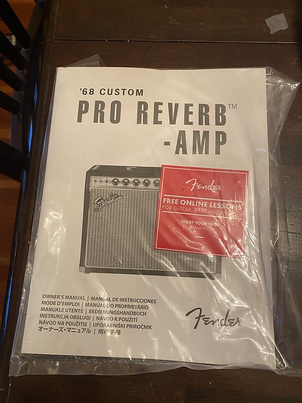 Fender 68 Custom Pro Reverb amp manual 2021 | Reverb
