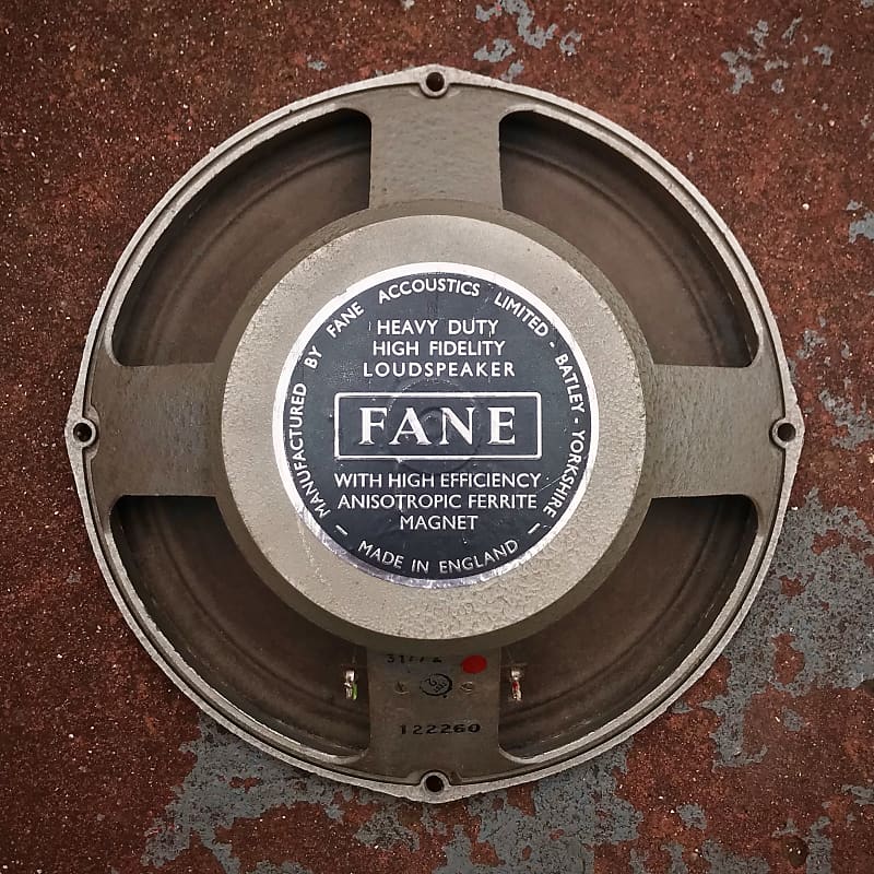 Vintage Fane speaker - 4 ohms @ 50 Watts 1972 - Pulsonic cone | Reverb