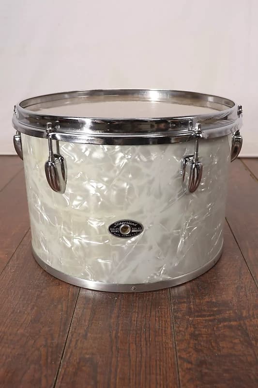Slingerland 9x13" Concert Rack Tom Drum White Marine Pearl | Reverb