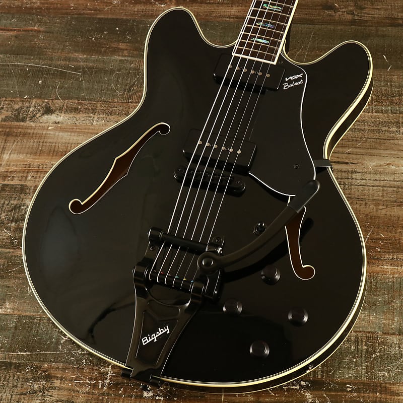 VOX Bobcat V90 with Bigsby Jet Black (T2100707) | Reverb Australia