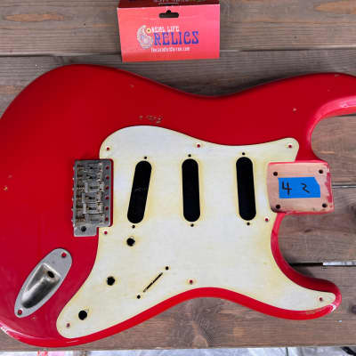 Real Life Relics Strat® Stratocaster® Body Aged Cardinal Red | Reverb