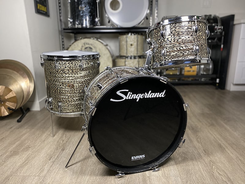 Slingerland 13/16/20 Drum Kit 1966 - Grey Agate Pearl | Reverb