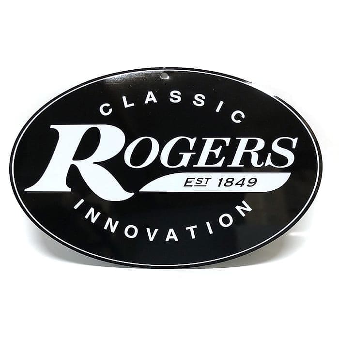 Rogers Logo Metal Sign 12x8 Oval Rogers Logo | Reverb