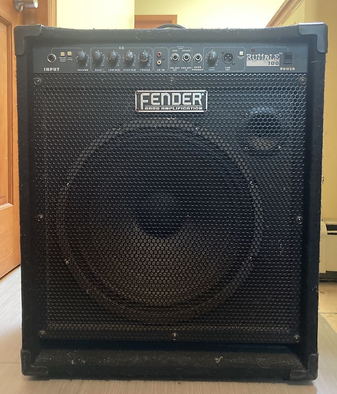 Fender Rumble 1x15 100 Watt Bass Amp Combo Early 2000s Model | Reverb
