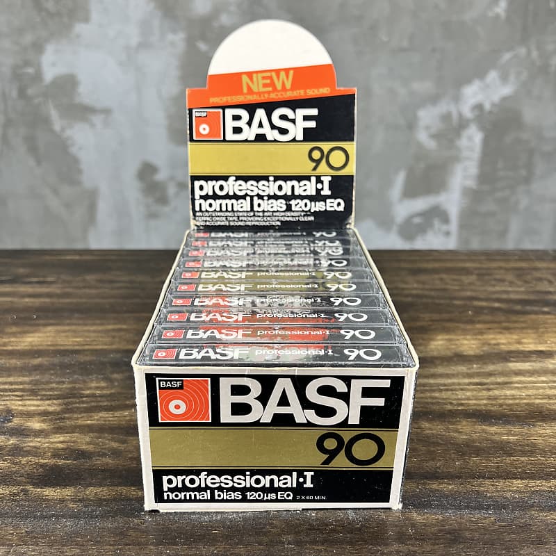 Box of 10 BASF Professional-I Normal Bias 90 minute cassette | Reverb