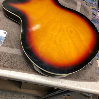 1960's Teisco Japan 335 Style Loaded Body as shown in pics. | Reverb