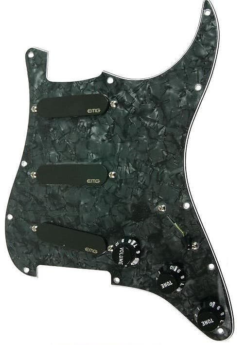 EMG DG20 DAVID GILMOUR BLACK SA PICKUP SET ON BLACK PEARL | Reverb