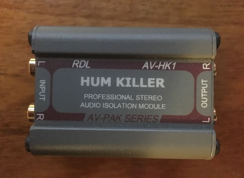 RDL AV-HK1 “HUM KILLER” Stereo Audio Isolation Transformer | Reverb