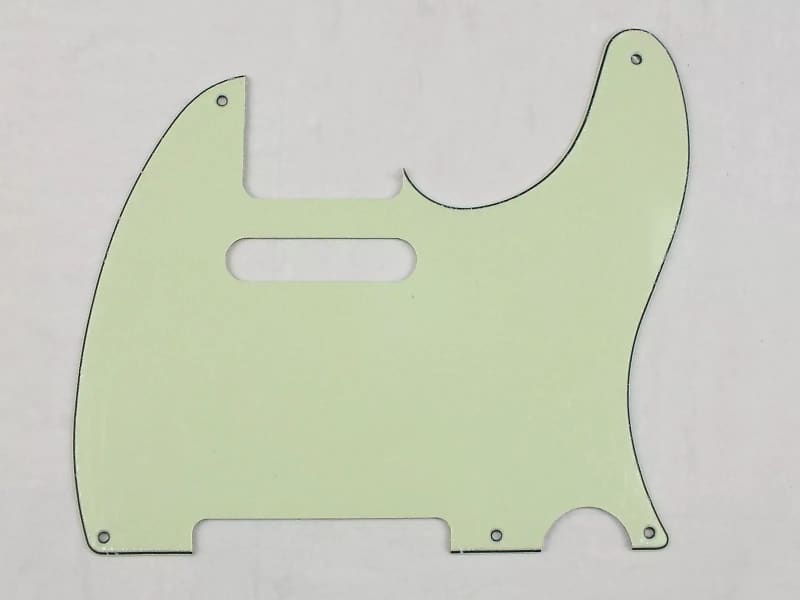 Mint Green 3 ply Telecaster Scratch Plate Pickguard fits 5 | Reverb