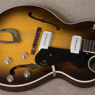 Guild T-100D Slim Jim, P90 Franz Pickups, original case, in | Reverb