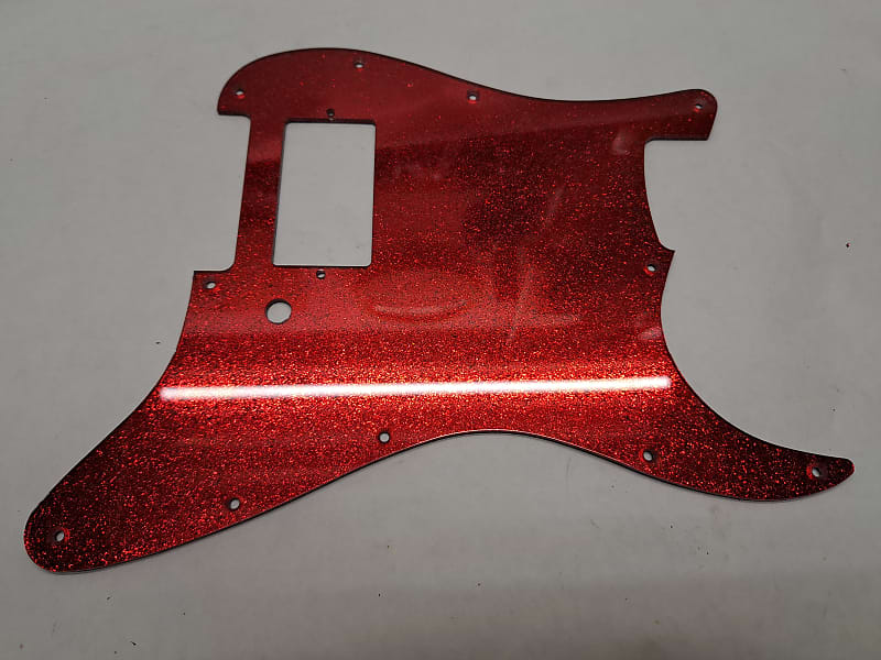 Red Glitter HXX H pickguard Fits Fender Strat Stratocaster | Reverb