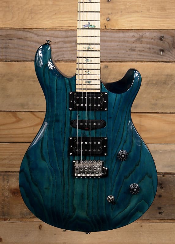 PRS SE Swamp Ash Special Electric Guitar Iri Blue w/ Gigbag | Reverb