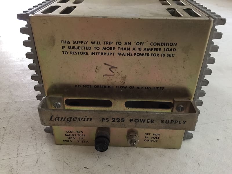 Vintage Langevin PS 225 Power Supply for Recording Console | Reverb