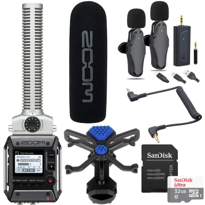 Zoom F1 Field Recorder with Shotgun Microphone plus Senal | Reverb