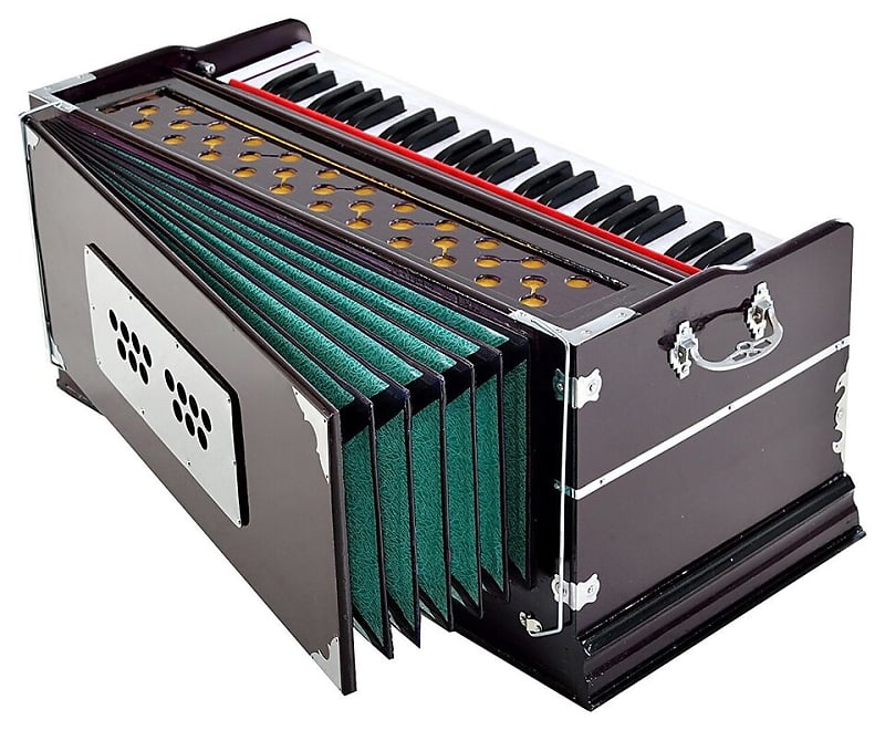 Naad Harmonium 3.5 Octave 42 Keys Multi Bellow handmade 9 | Reverb