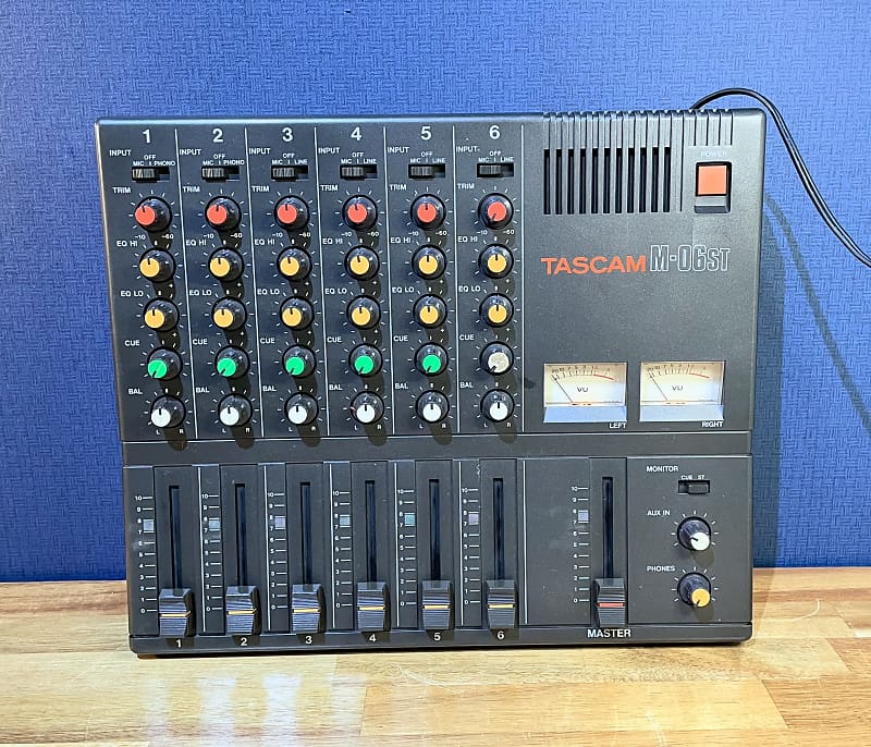 [Excellent] TASCAM M-06ST 80s 6 Channel All Stereo Mixer Very | Reverb