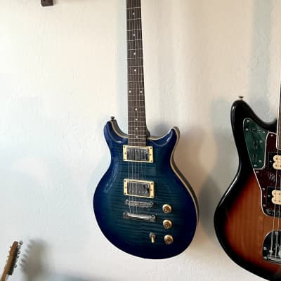 Hamer XT Series Sunburst A/T Electric Guitar - Blue Flame | Reverb