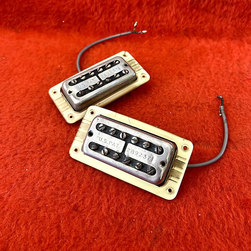 PAIR -Gretsch Filtertron pickups c 1960 - Nickel original | Reverb
