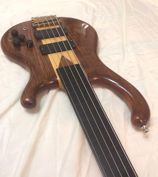 Five String Fretless Mark Campellone Design #99 1992 Natural | Reverb