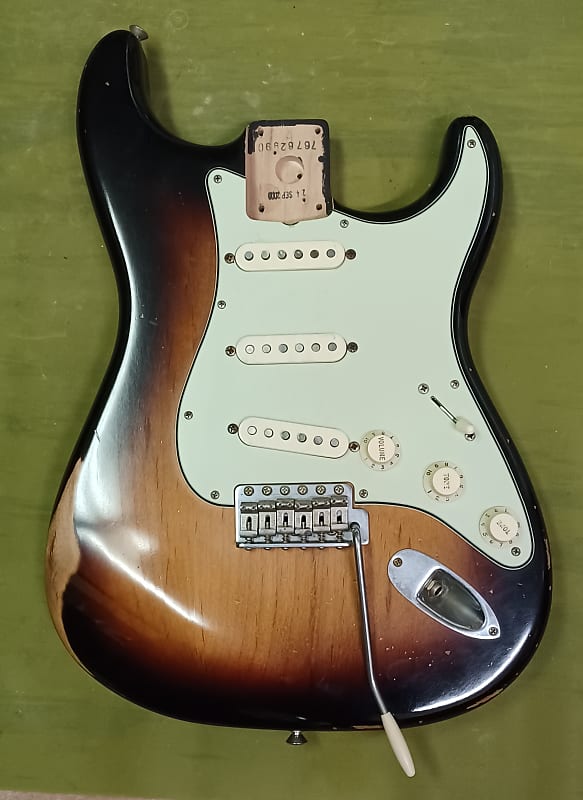 Loaded Fender road worn stratocaster body | Reverb