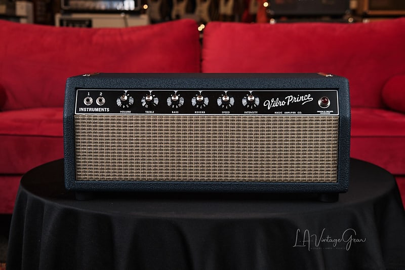 Magic Amps Vibro Prince Head - In A Navy Tolex Kerry Wright | Reverb