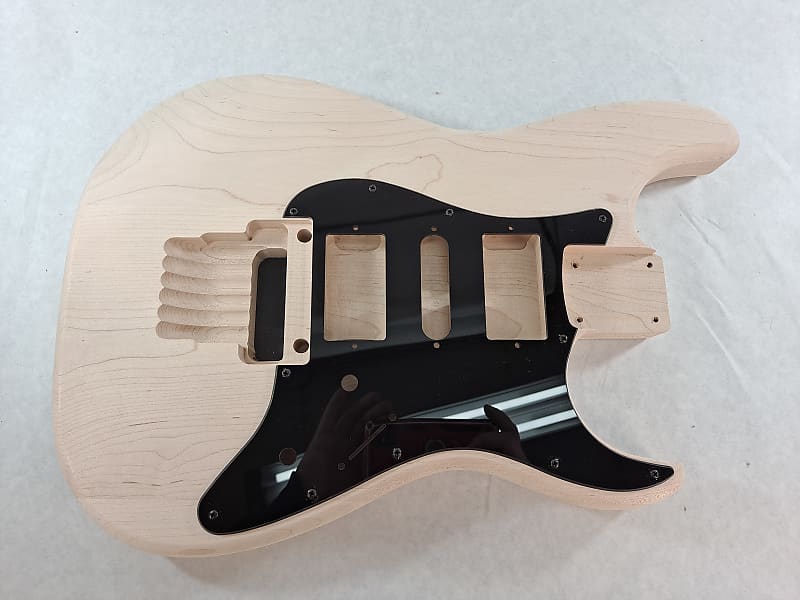 Unfinished Maple Green Meanie Body- Fits Fender (tm) Strat | Reverb