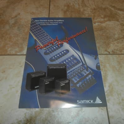 1994 Samick Powerful Performance New Amplifiers Catalog! | Reverb