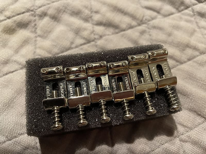 Fender Standard Stratocaster Saddles 2020 Nickel | Reverb