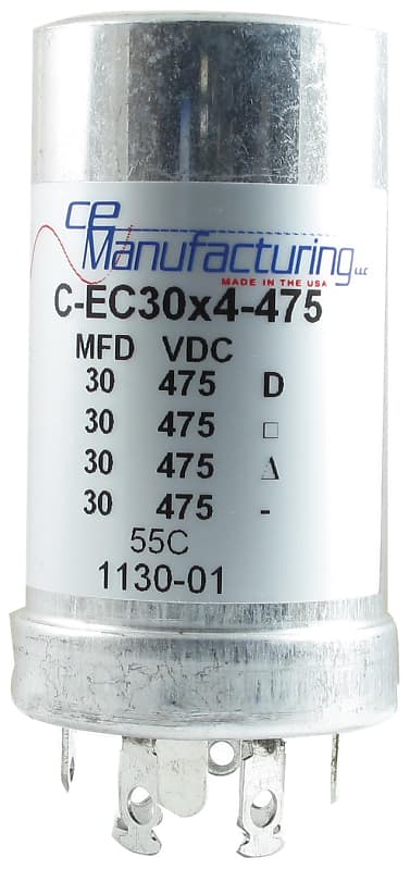 CE Manufacturing Multisection Can Capacitor, 30/30/30/30uf @ | Reverb