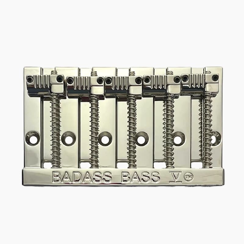 Leo Quan Badass Bass V 5-String Bass Bridge - NICKEL | Reverb