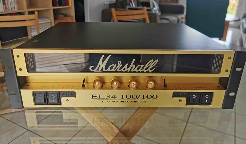 Marshall EL34 100/100 Dual Monoblock Rack Power Amp | Reverb