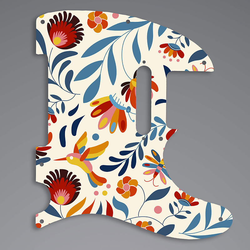 Fender Telecaster pickguard 8 mounting hole 3 Ply(W/B/W) Folk | Reverb