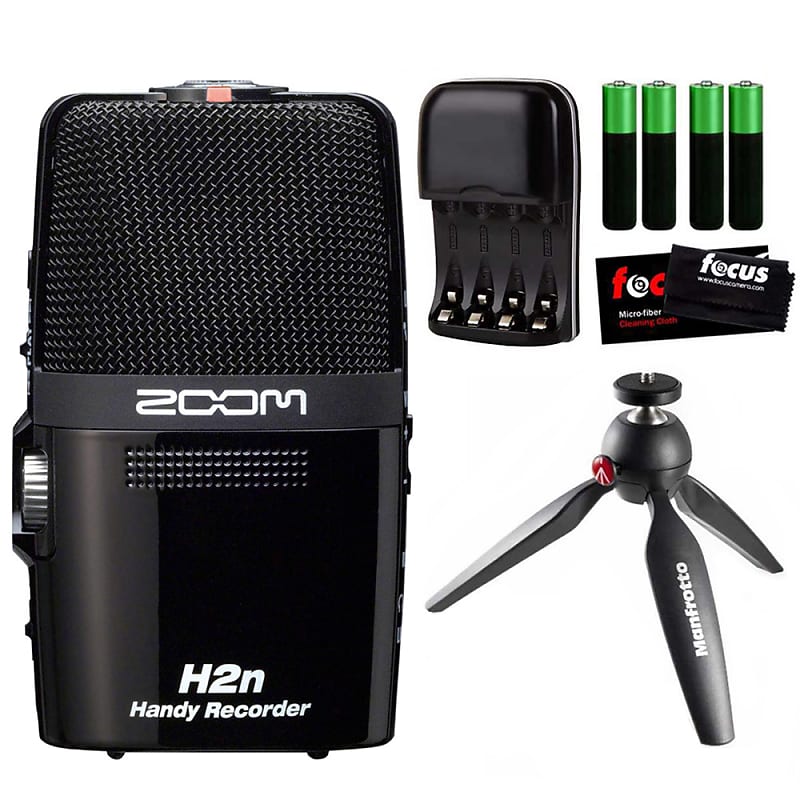 Zoom H2 Ultra-Portable Digital Audio Recorder w/Manfrotto | Reverb