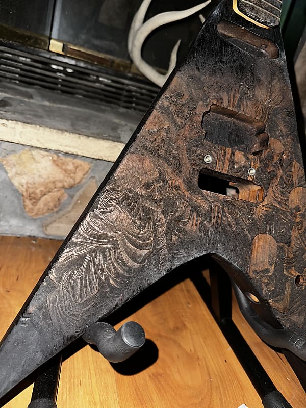 Warmoth V 2019-2022 - Burnt satin clear | Reverb