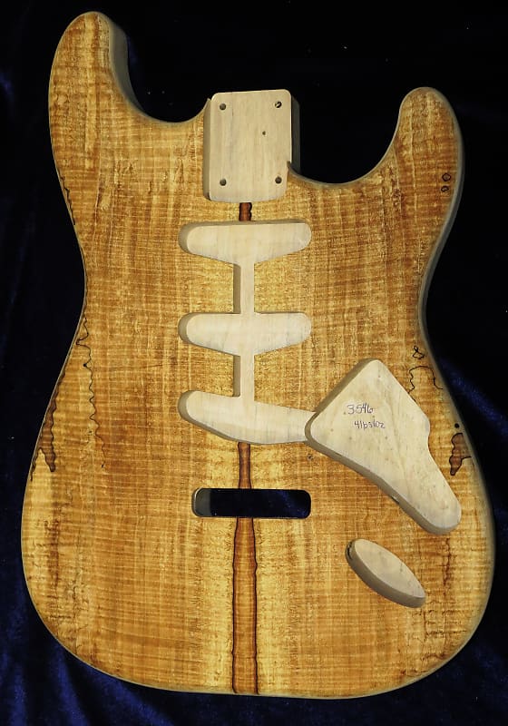 Flamed Spalt Maple Top / Aged Aspen body - | Reverb Deutschland