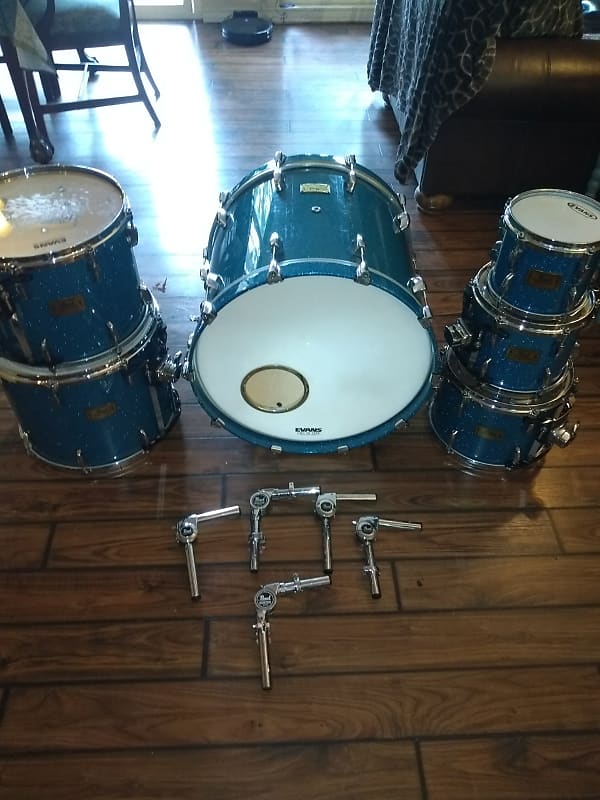 6 Piece Pearl Masters Studio Custom Birch Drum Set | Reverb