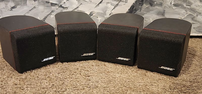Bose 4X Bose Single Cube Redline Surround Speakers 90s - | Reverb