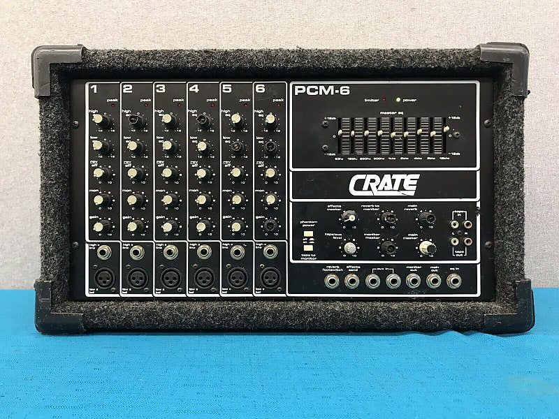 Vintage Crate PCM-6 / Six Channel Powered Mixer - Tested & | Reverb UK