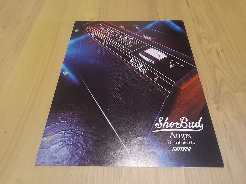 Vintage 1972 Sho-Bud (Gretsch) Amplifier Catalog! Rare, | Reverb