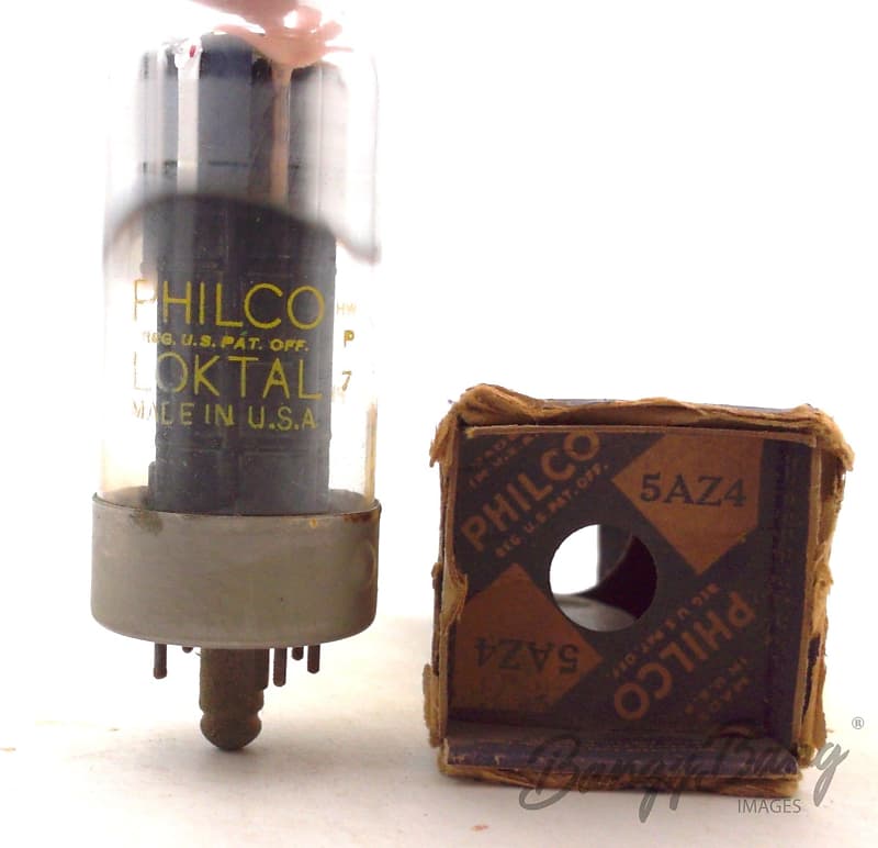 Vintage Philco 5AZ4 High Vacuum Full Wave Rectifier Radio | Reverb