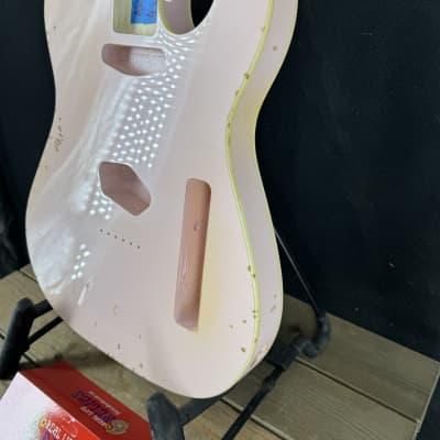 Real Life Relics Tele® Body Double Bound Aged Shell Pink | Reverb