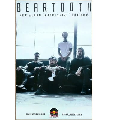 BEARTOOTH - Aggressive Ltd Ed Rare New Tour Poster! EVERY | Reverb