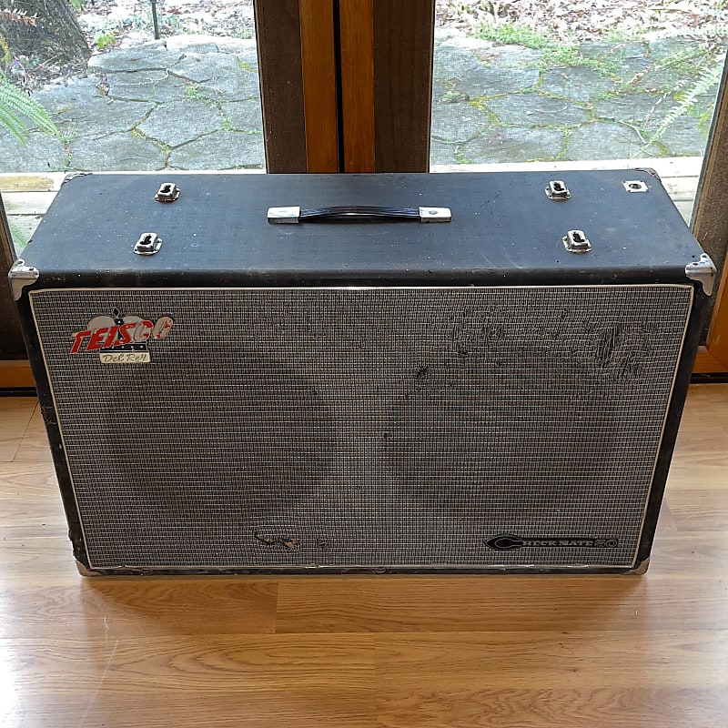 Vintage 1960's Teisco Checkmate 50 Original 2 x 15" Speaker | Reverb