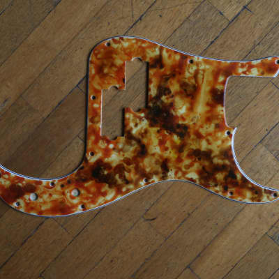 Reptile Guards Tortoiseshell orange precision bass pickguard | Reverb