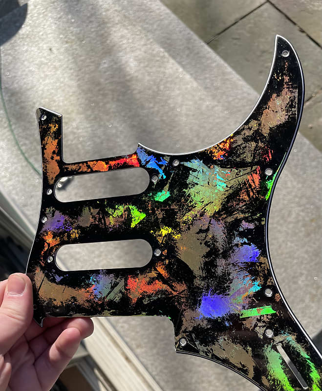 Yamaha 80s holoflash pickguard | Reverb