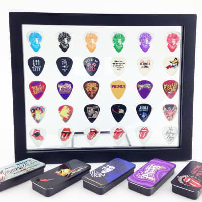 Plectrum Spectrum™ 8" x 10" White Guitar Pick Display Frame | Reverb